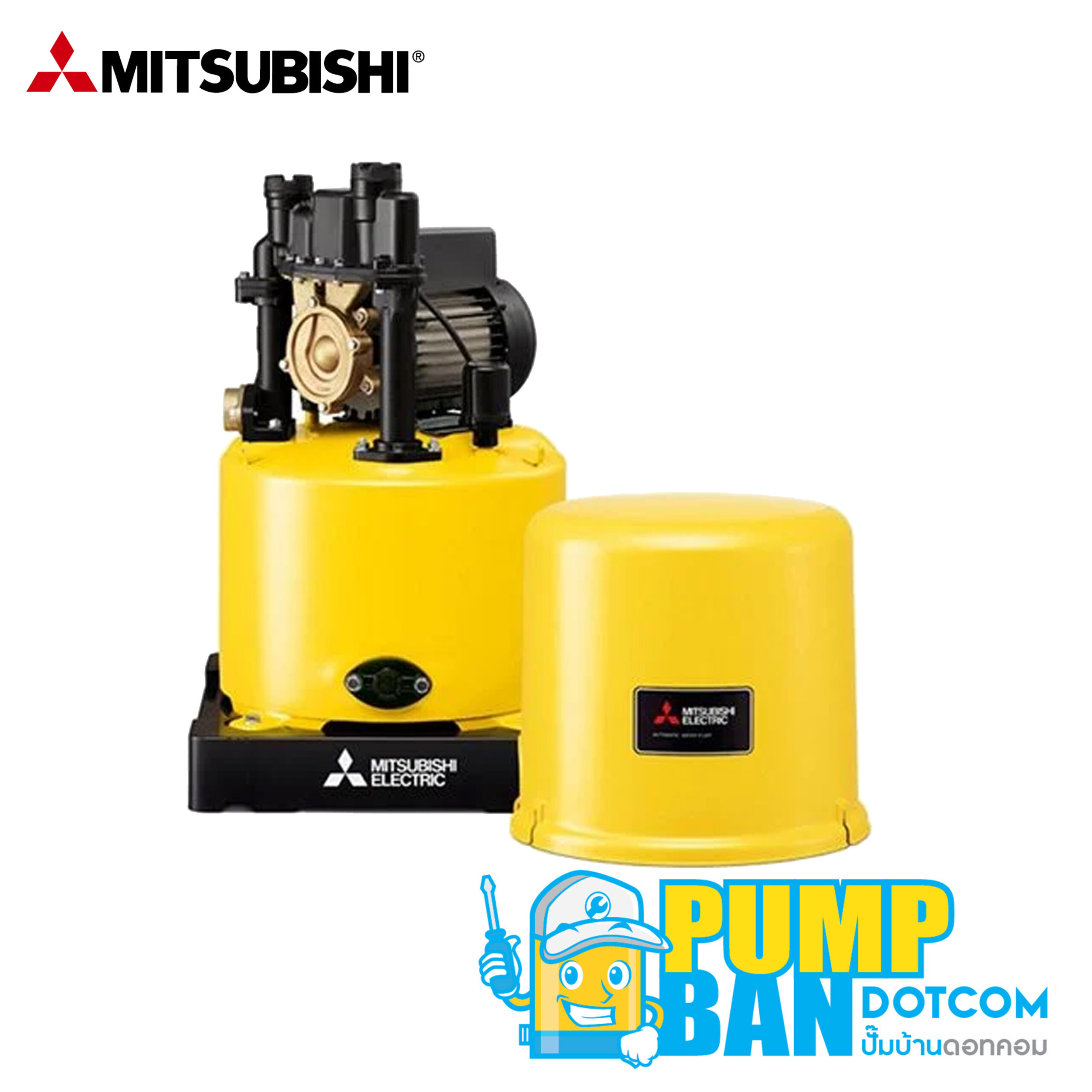 ปั๊มอัตโนมัติ MITSUBISHI WP-155R 150 วัตต์ - ปั๊มบ้าน